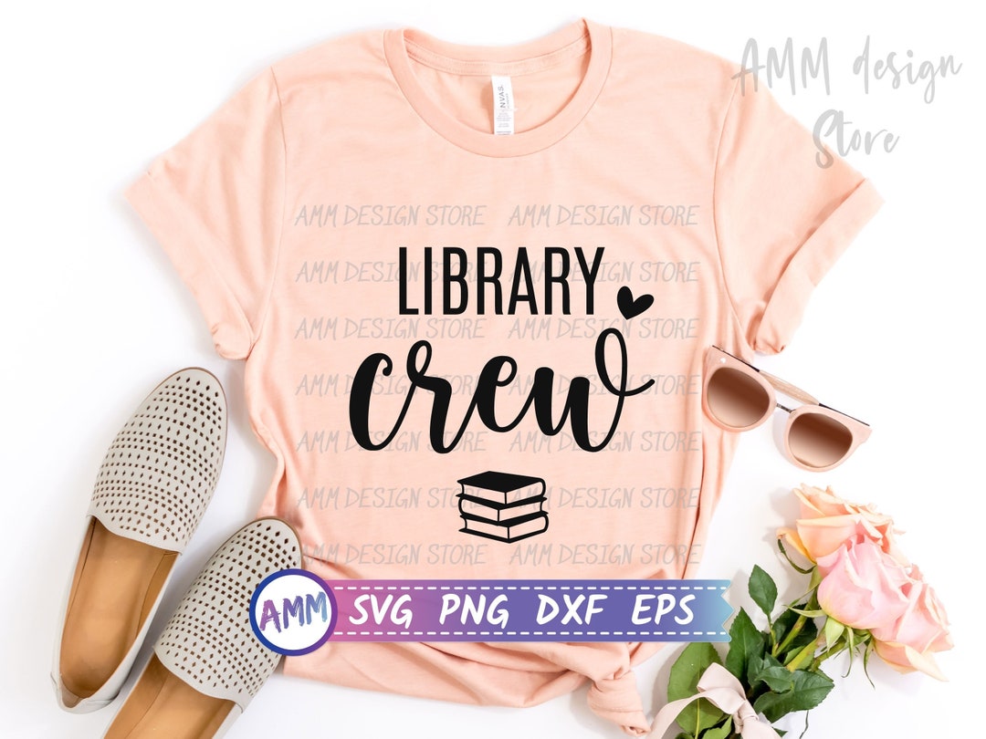 Library Crew Svg, Library Squad SVG, Librarian SVG, School Librarian ...