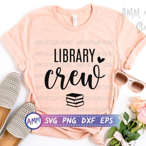 Library Crew Svg Library Squad SVG Librarian SVG School - Etsy