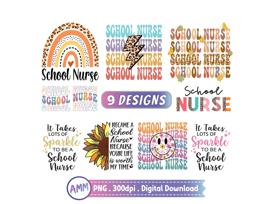 School Nurse Png, School Nurse Bundle Png, School Nurse Shirt Png ...