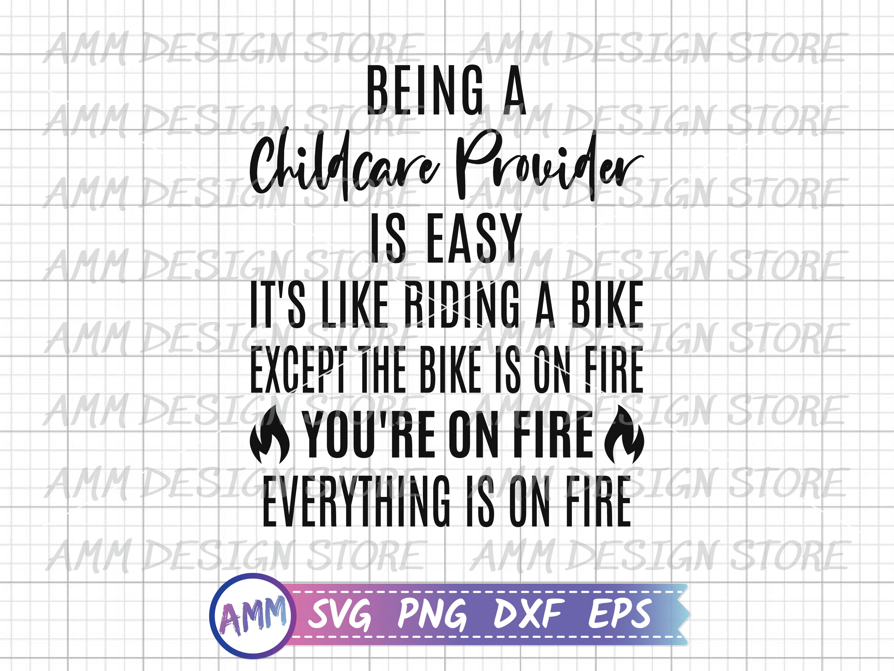 Childcare Provider Svg Being an Childcare Provider is Easy - Etsy