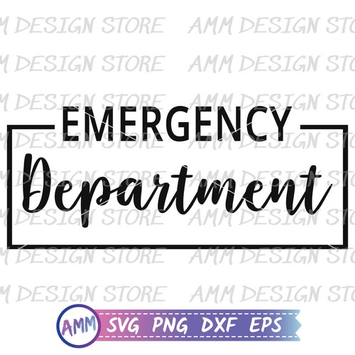 Emergency Department Svg ER Registration Svg ER Nurse Svg - Etsy
