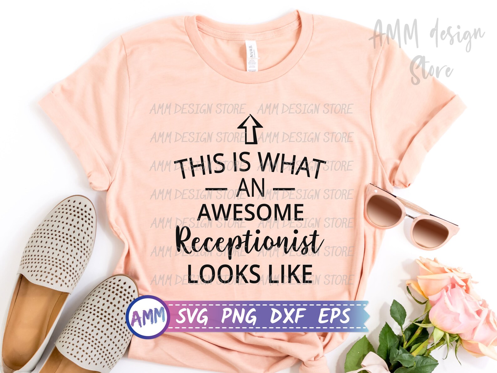 Receptionist Svg Receptionist Bundle SVG 7 Designs Front - Etsy