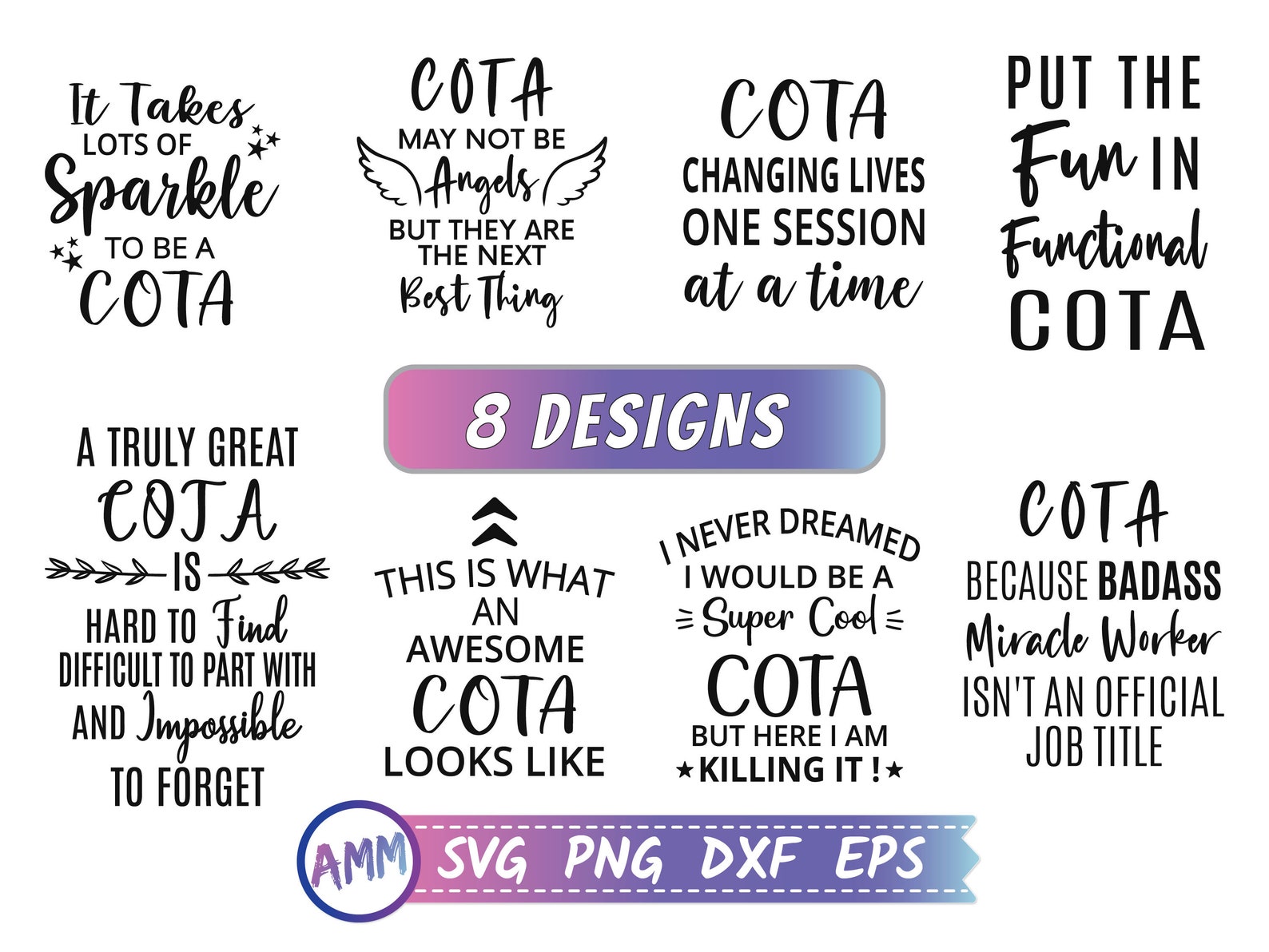 OTA Svg COTA Bundle Svg 11 Occupational Therapy Assistant - Etsy