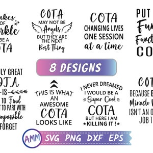 OTA Svg, COTA Bundle Svg, 11 Occupational Therapy Assistant Bundle Svg ...