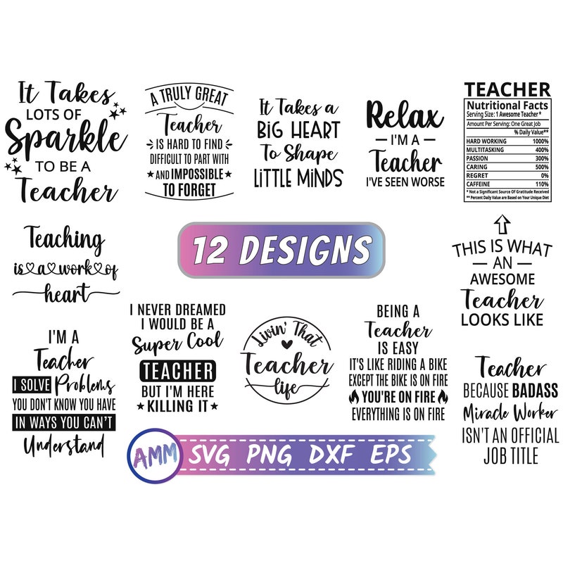 Teacher Appreciation Svg - Etsy