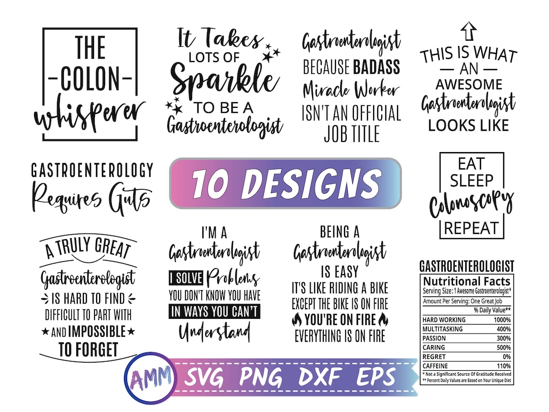 Gastroenterologist Svg, Gastroenterologist Bundle, GI Doctor Svg, 10 ...