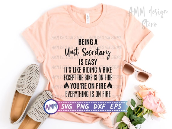 Unit Secretary SVG Being A Unit Secretary is Easy SVG Shirt - Etsy