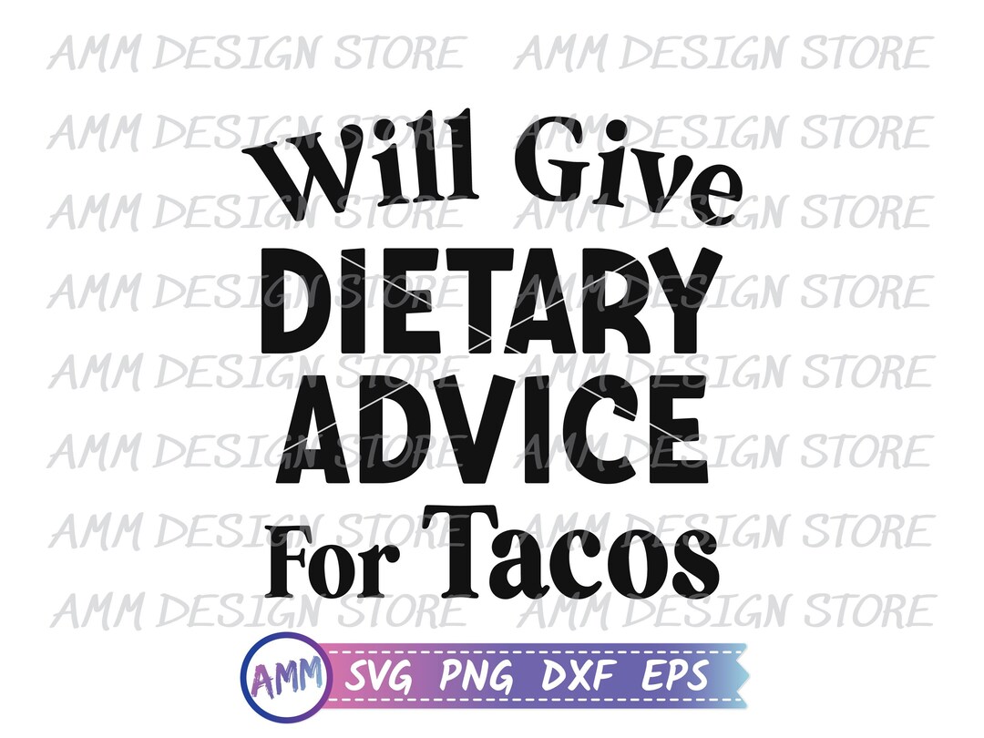 Dietitian SVG, Will Give Dietary Advice for Tacos, Nutritionist Svg ...