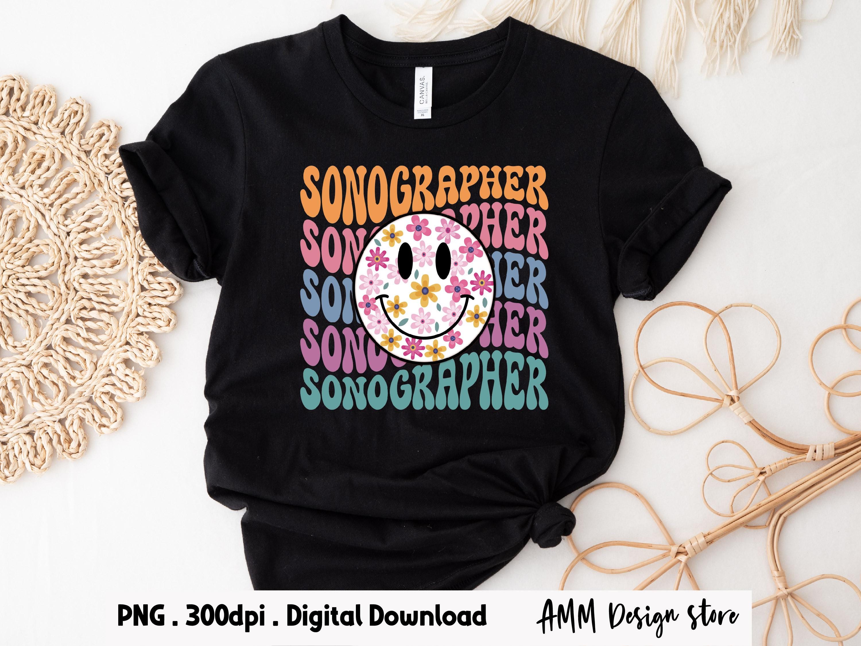 Sonographer Png, Bundle, Sonography Png, Shirt Png, Retro, Rainbow ...