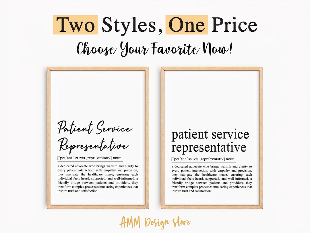 Patient Service Rep Definition Print, Patient Service Representative ...