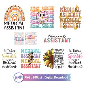 Medical Assistant Png, Bundle, Medical Assistant Sublimation Design, MA ...
