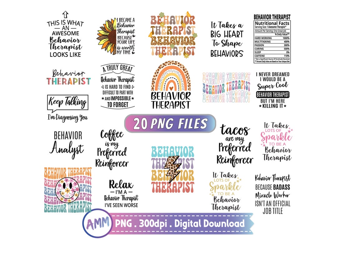 Behavior Therapist Png, Aba Png, Bcba Png, Bundle, Rbt Png, A Lot of ...