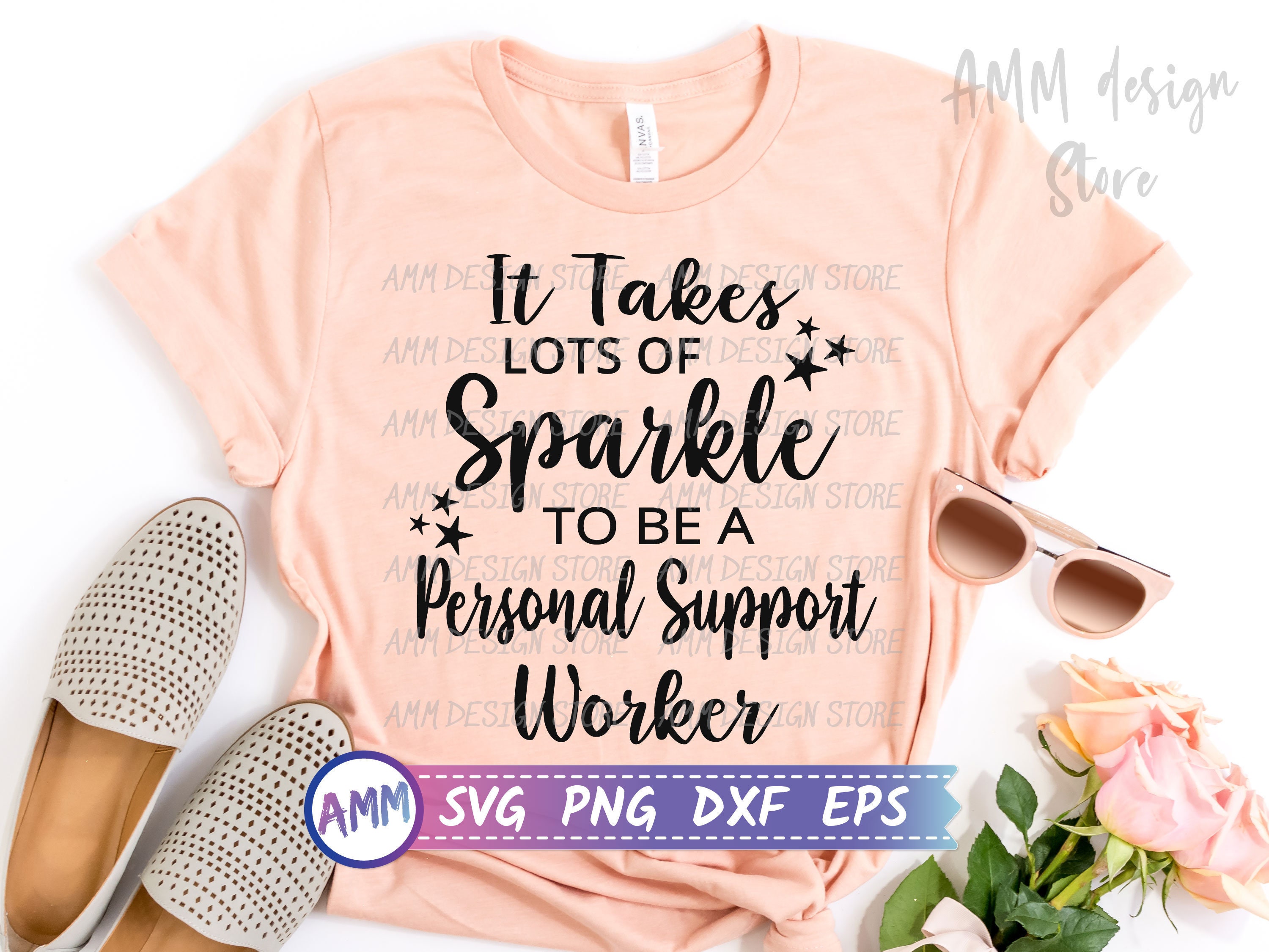 Personal Support Worker Svg PSW Svg It Takes Lots of Sparkle - Etsy Canada