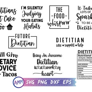Dietitian SVG, RD Svg, Dietitian Bundle Svg, Nutritionist Svg, 17 ...