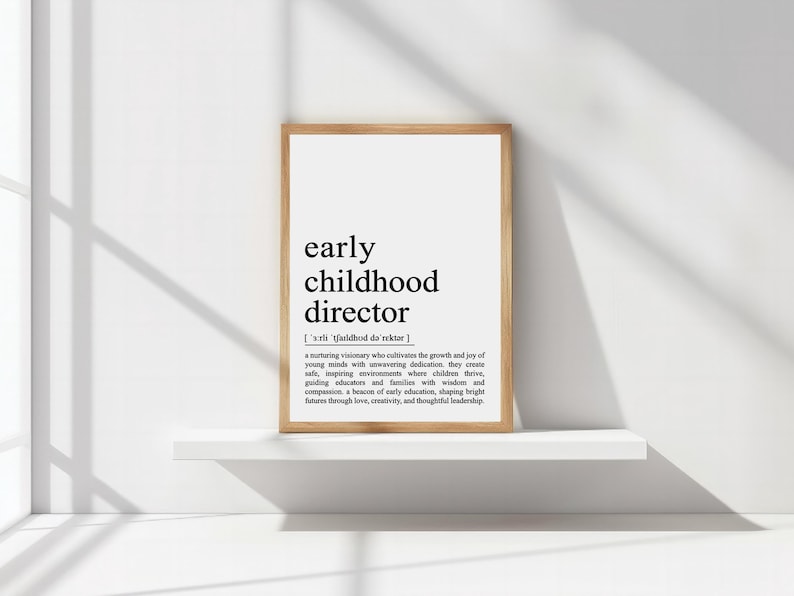 Early Childhood Director Definition Print, Early Childhood Director ...