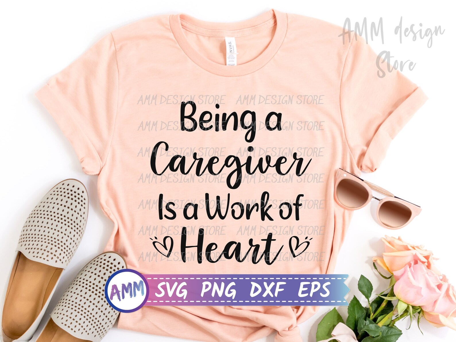 Caregiver Svg Being a Caregiver is a Work of Heart Svg - Etsy