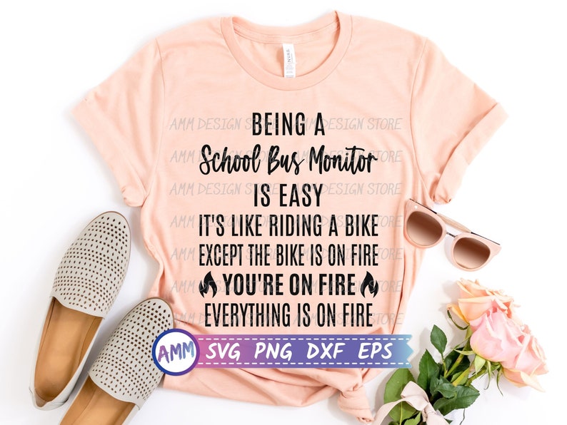 School Bus Monitor Svg Being A School Bus Monitor is Easy - Etsy