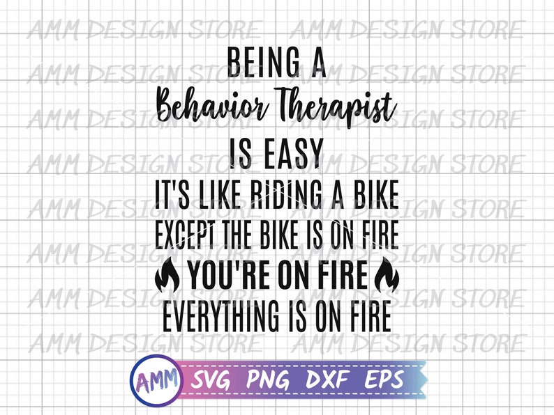 Behavior Therapist Svg, Being A Behavior Therapist is Easy Svg ...