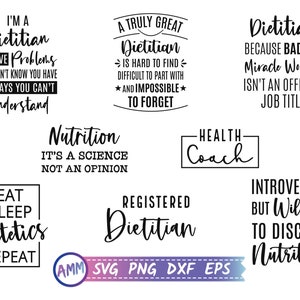 Dietitian SVG, RD Svg, Dietitian Bundle Svg, Nutritionist Svg, 17 ...