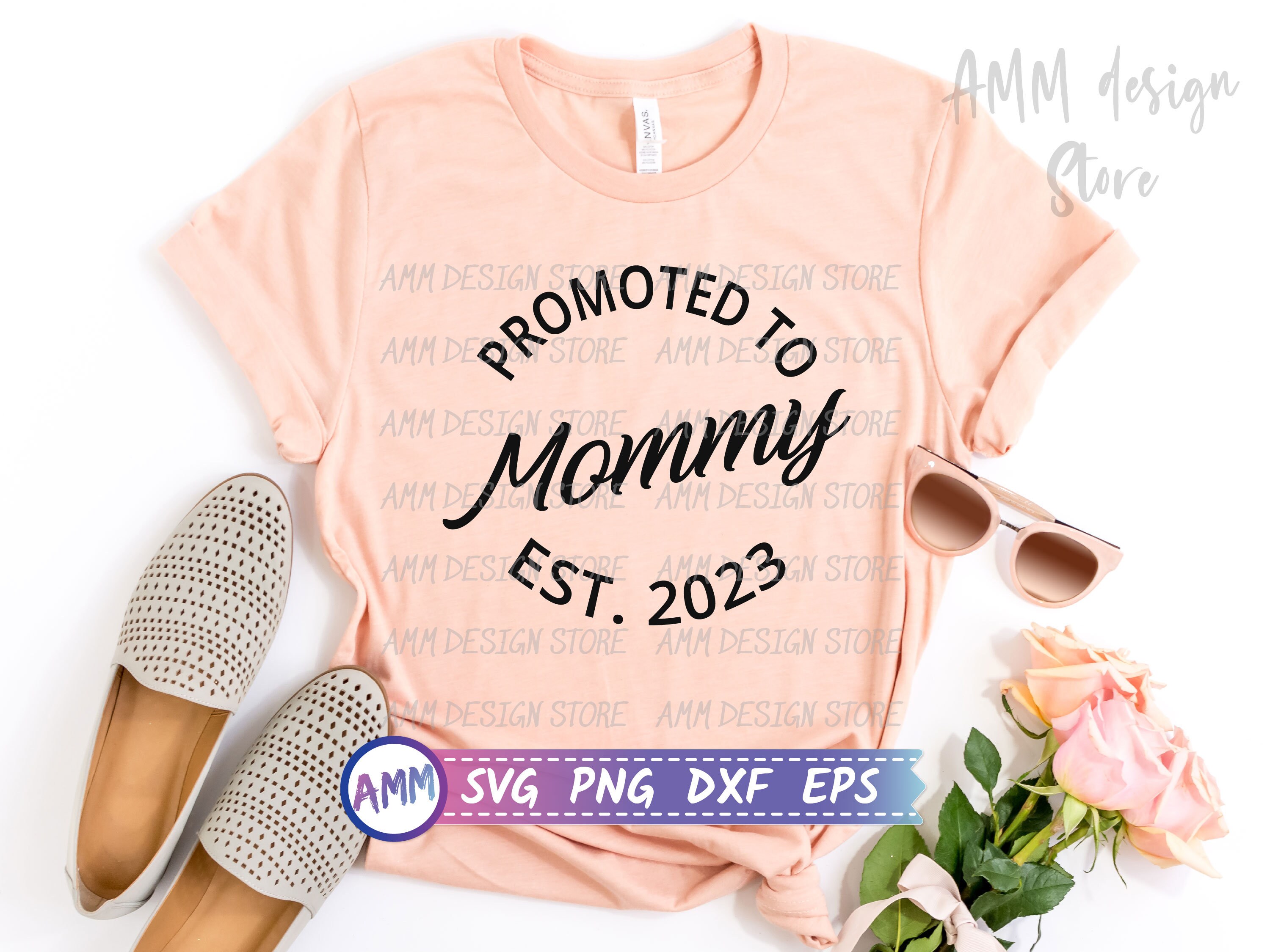 Promoted to Family of EST 2023 Baby Announcement Svg 2023 - Etsy