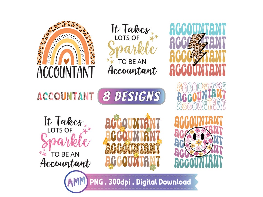 Accountant Png, Accountant Design Bundle, Accountant Sublimation PNG ...