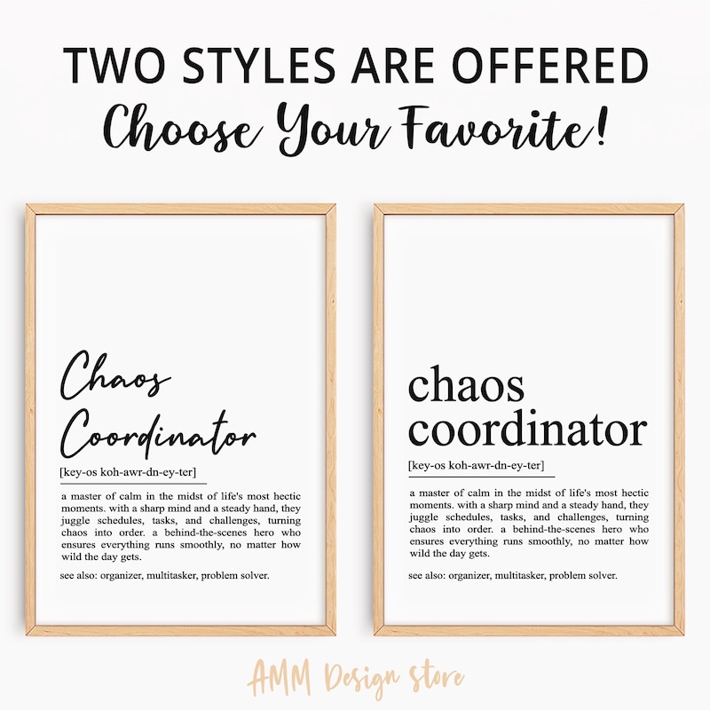Chaos Coordinator - Etsy