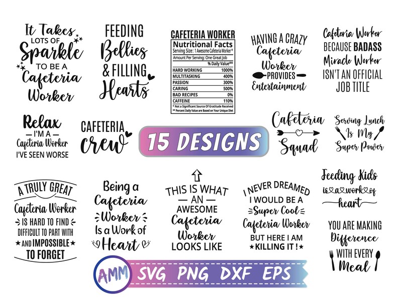 Cafeteria Worker SVG Cafeteria Worker Bundle Svg Cafeteria - Etsy