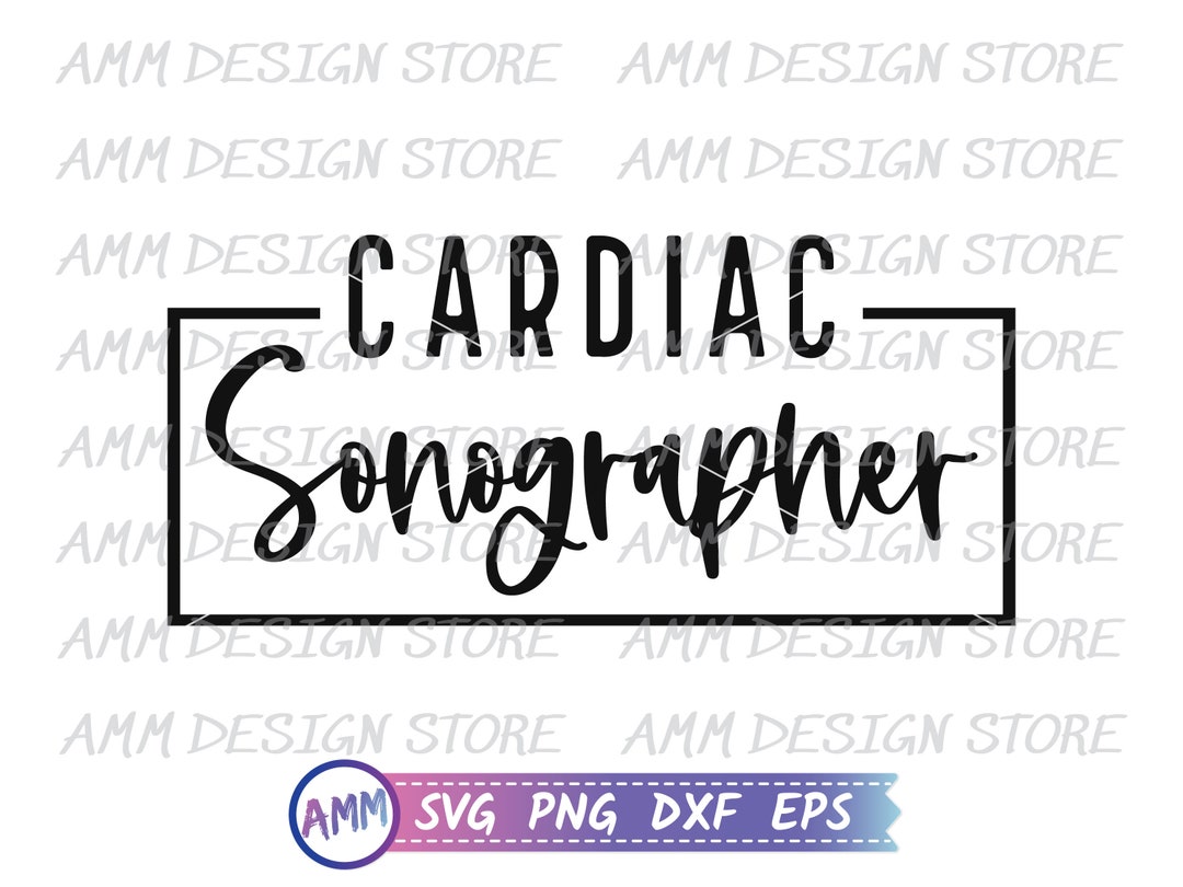 Cardiac Sonographer Svg, Echocardiographer Svg, Ultrasound Svg ...