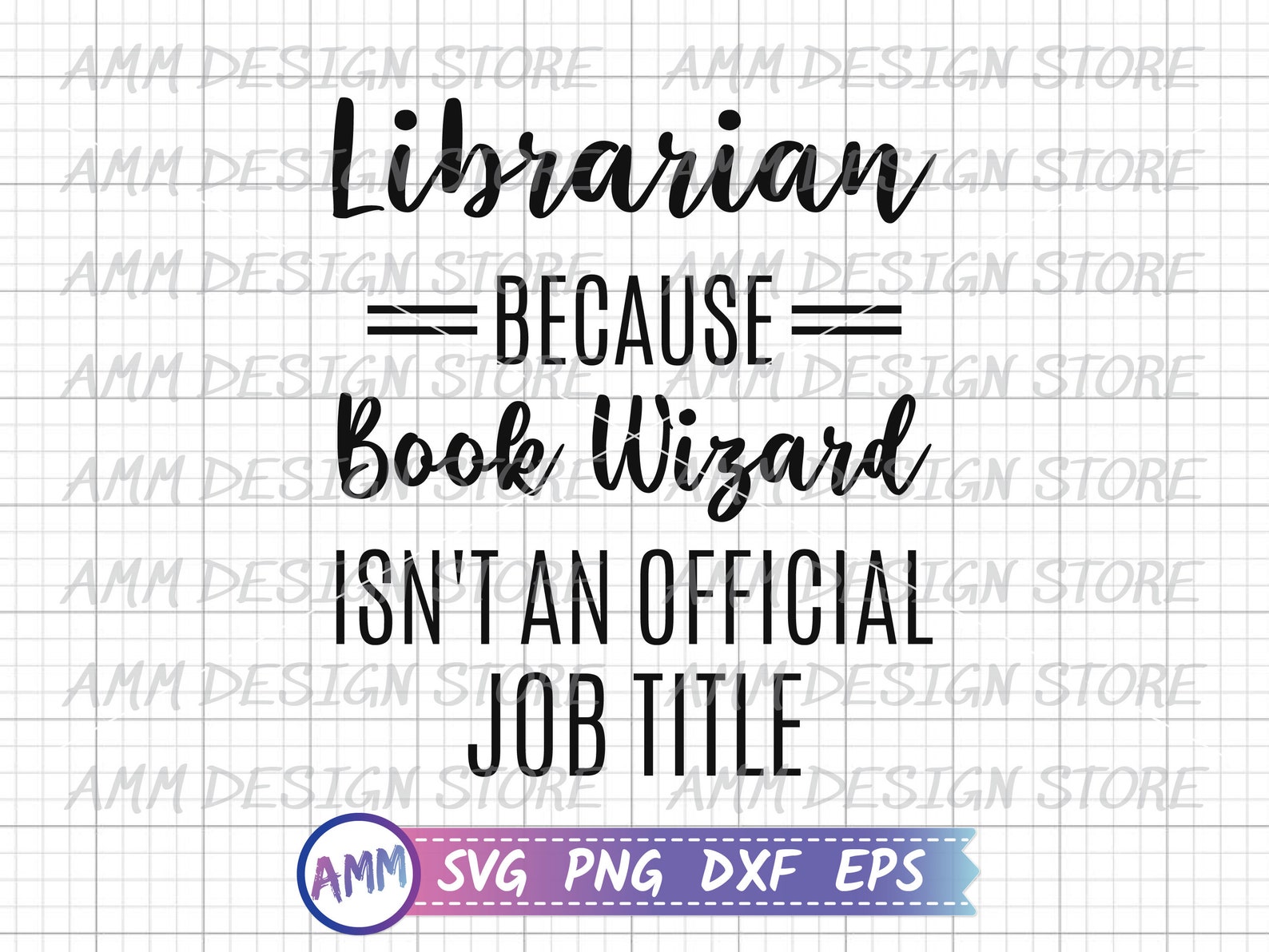 Librarian SVG Librarian Because Book Wizard Isn't An | Etsy