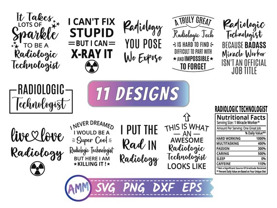 Radiologic Technologist Svg Bundle Svg Rad Tech Svg - Etsy