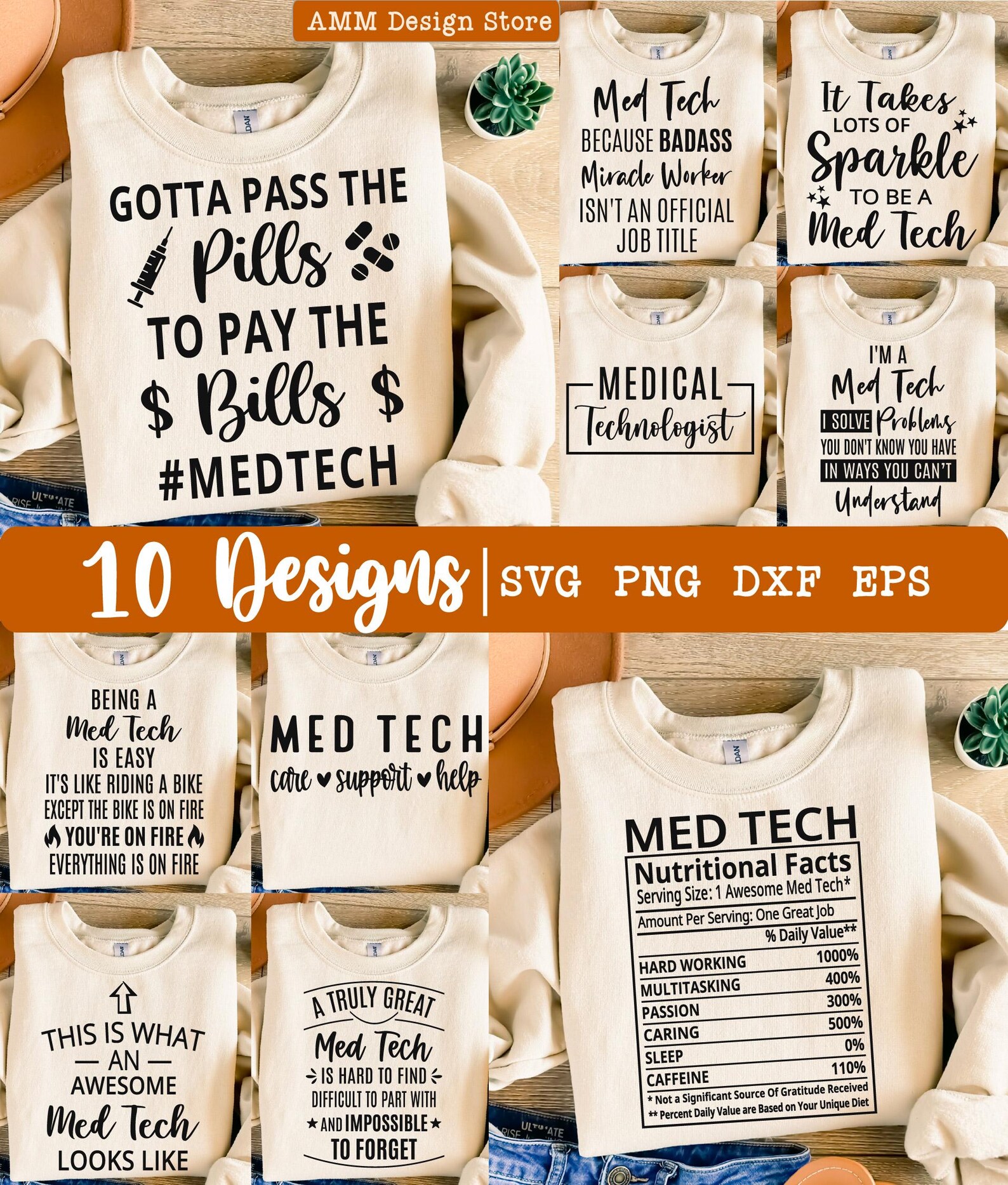 Med Tech SVG, Med Tech Bundle Svg, 10 Designs, Medical Technologist Svg ...