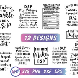 DSP Svg Direct Support Professional Svg DSP Bundle 12 - Etsy