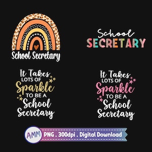 School Secretary Png, Bundle, School Secretary Shirt Png, Secretary Png ...