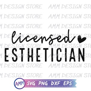 Esthetician SVG, Licensed Esthetician Svg, Skin Care Professional ...