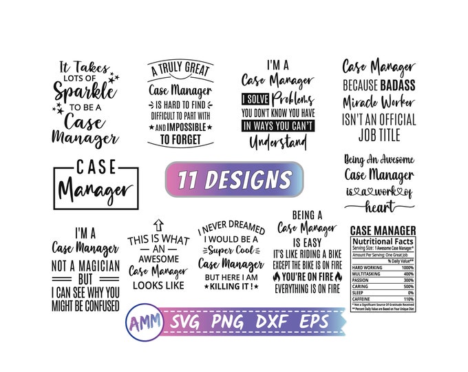 Case Manager SVG - Etsy