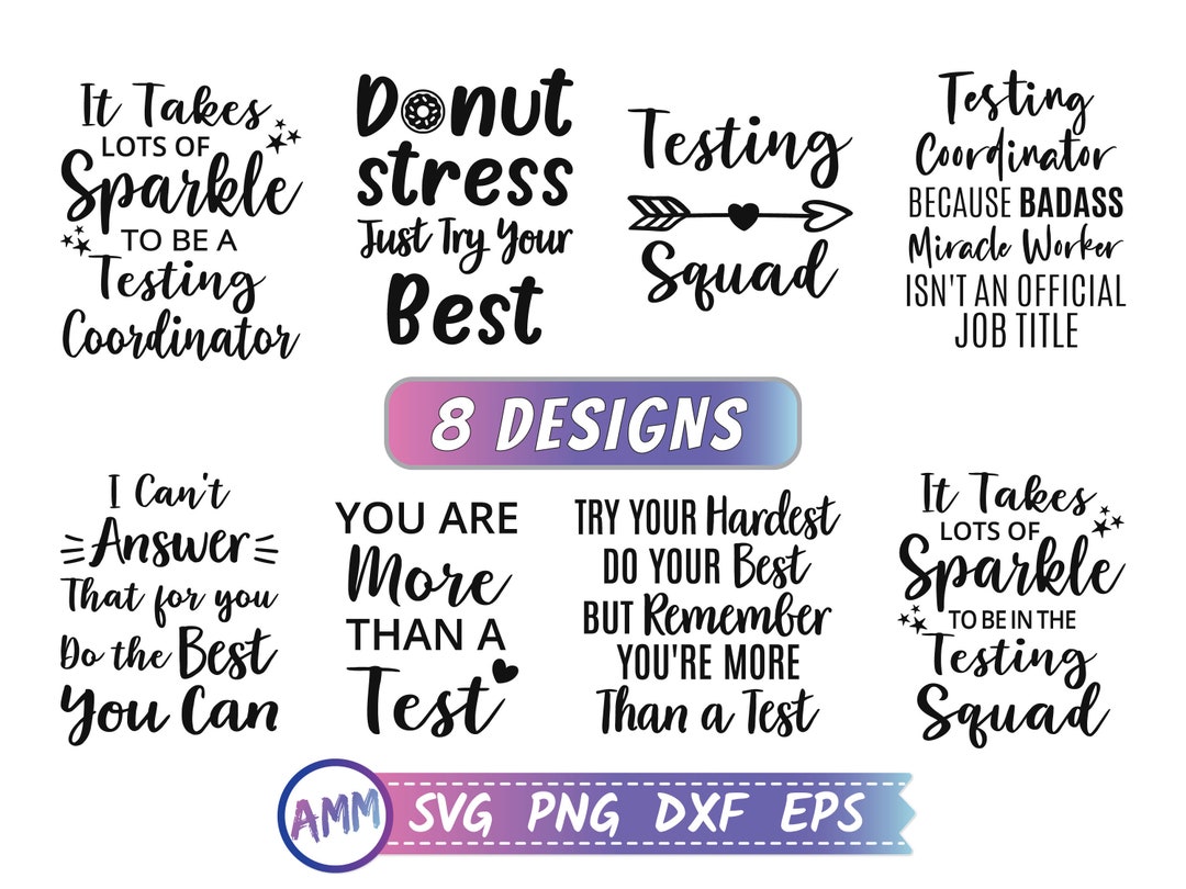 Testing Coordinator SVG Testing Squad Svg Test Day Svg - Etsy