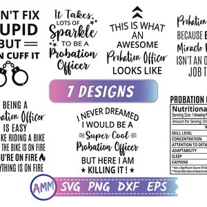 Probation Officer Bundle Svg, Probation Officer Svg, Probation ...