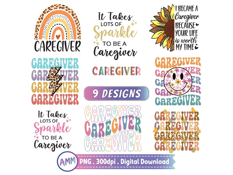 Caregiver Png, Caregiver Bundle Png, Caregiver Png Design, Caregiver ...