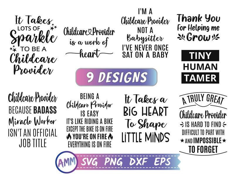 Childcare Provider Svg Childcare Provider Bundle SVG - Etsy