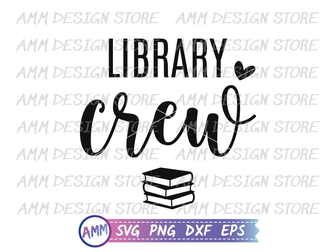 Library Crew Svg, Library Squad SVG, Librarian SVG, School Librarian ...