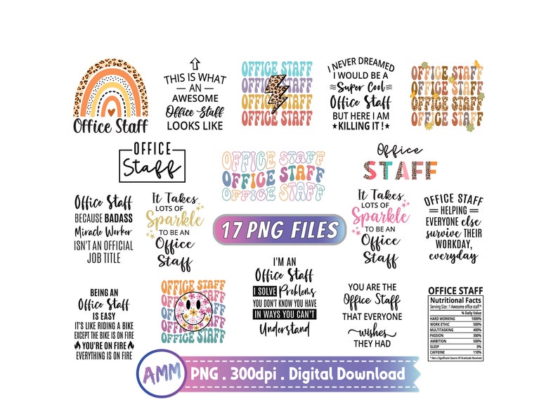 Office Staff Png, Bundle, School Office Staff Png Design, Office Crew ...