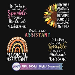 Medical Assistant Png, Bundle, Medical Assistant Sublimation Design, MA ...