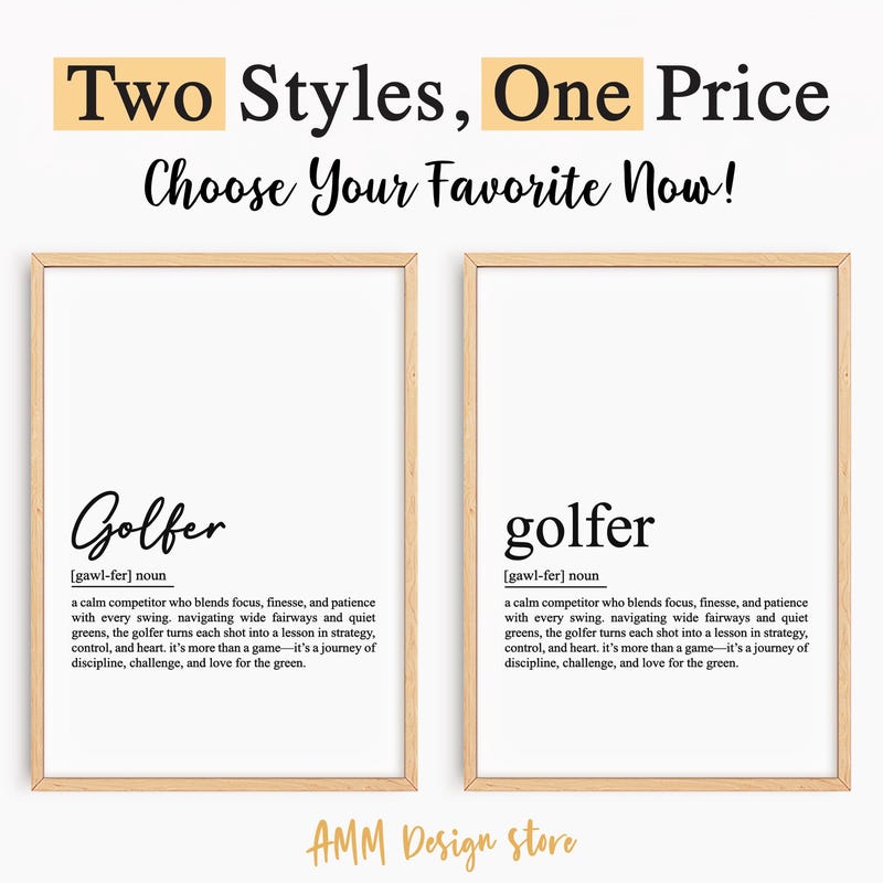 Golfing Poster Pdf - Etsy