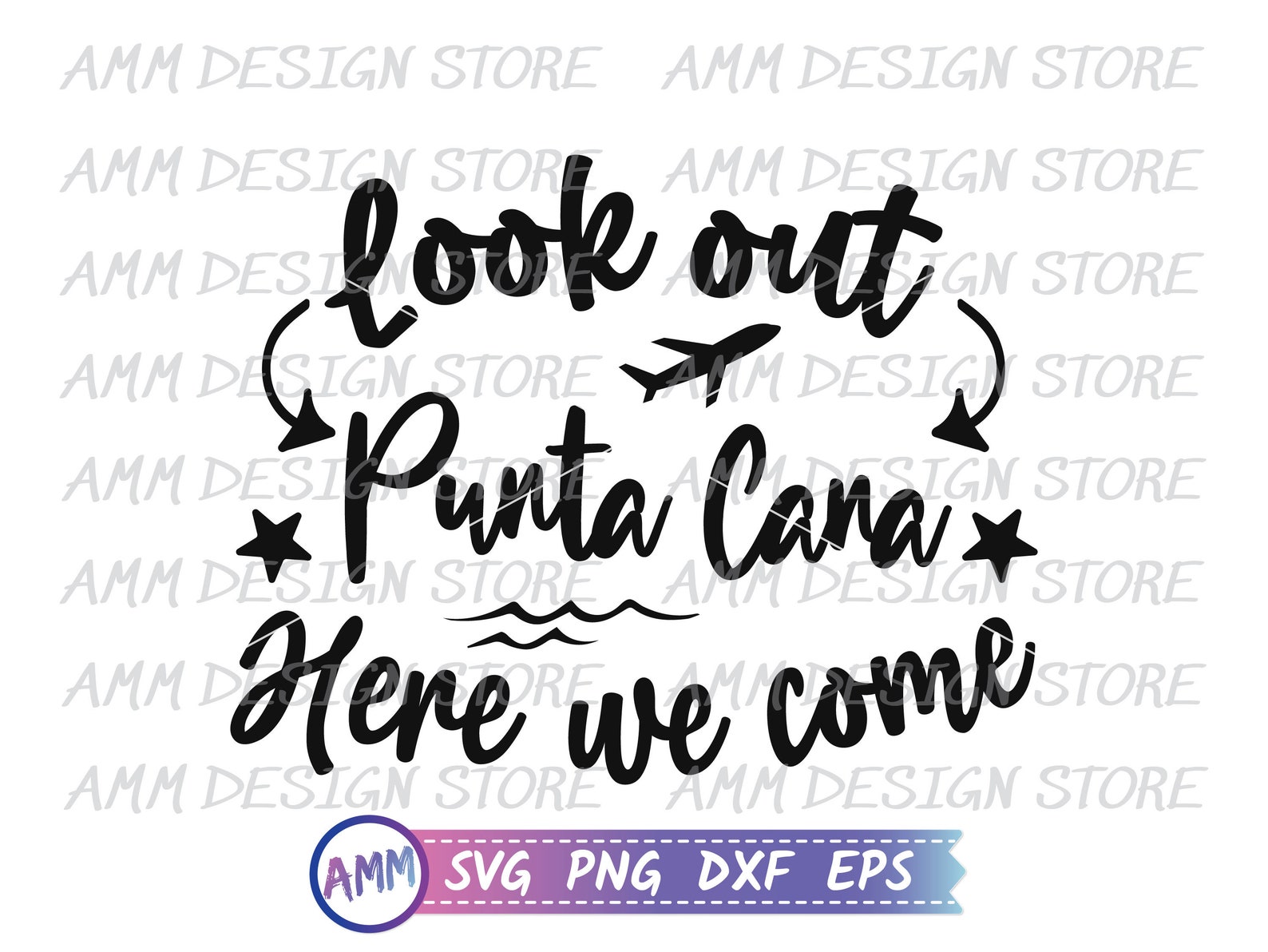 Punta Cana Svg, Look Out Punta Cana Here We Come Svg, Punta Cana Trip ...