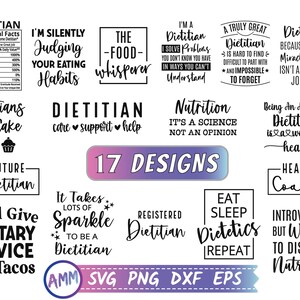 Dietitian SVG, RD Svg, Dietitian Bundle Svg, Nutritionist Svg, 17 ...
