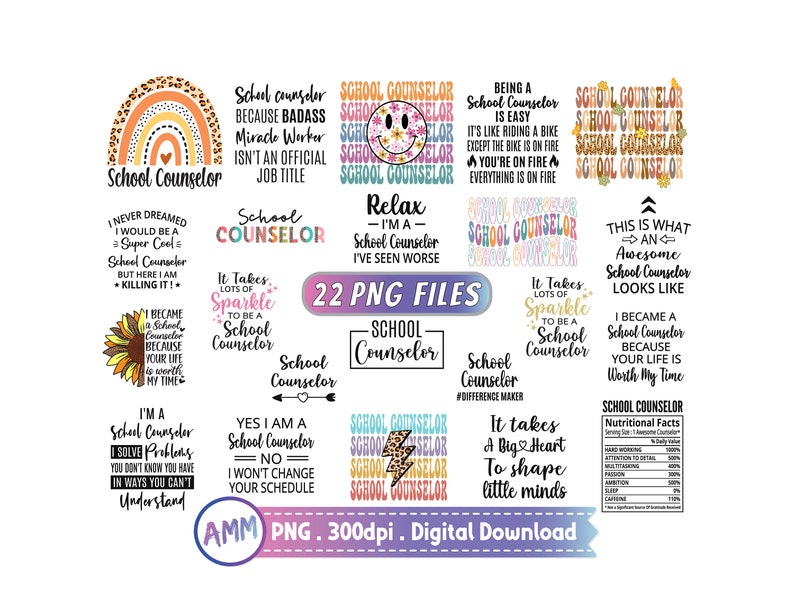 School Counselor Png, Bundle, Guidance Counselor Png Design, Counseling ...