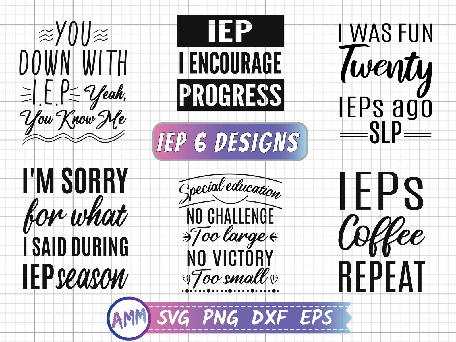 IEP Svg IEP Svg Bundle Special Education Svg IEP Teacher - Etsy