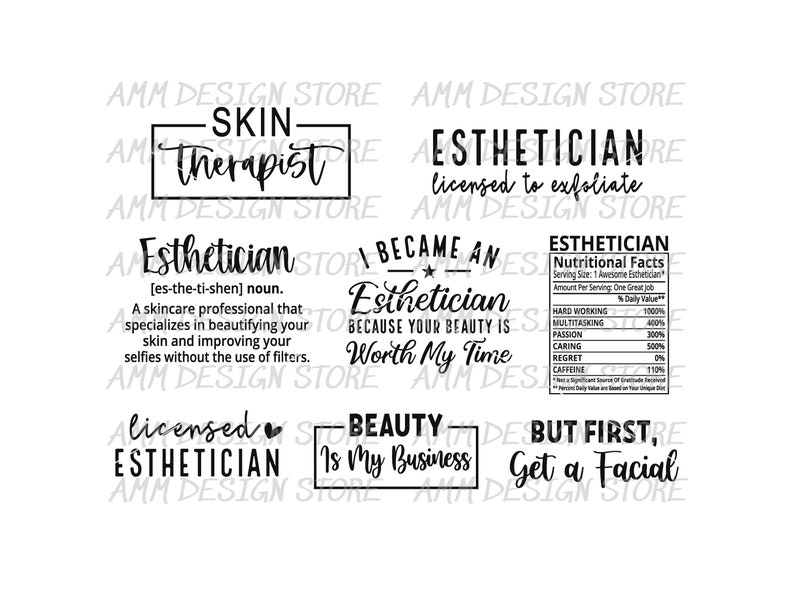 Esthetician SVG, Esthetician Bundle Svg, Esthetician Skin Care ...