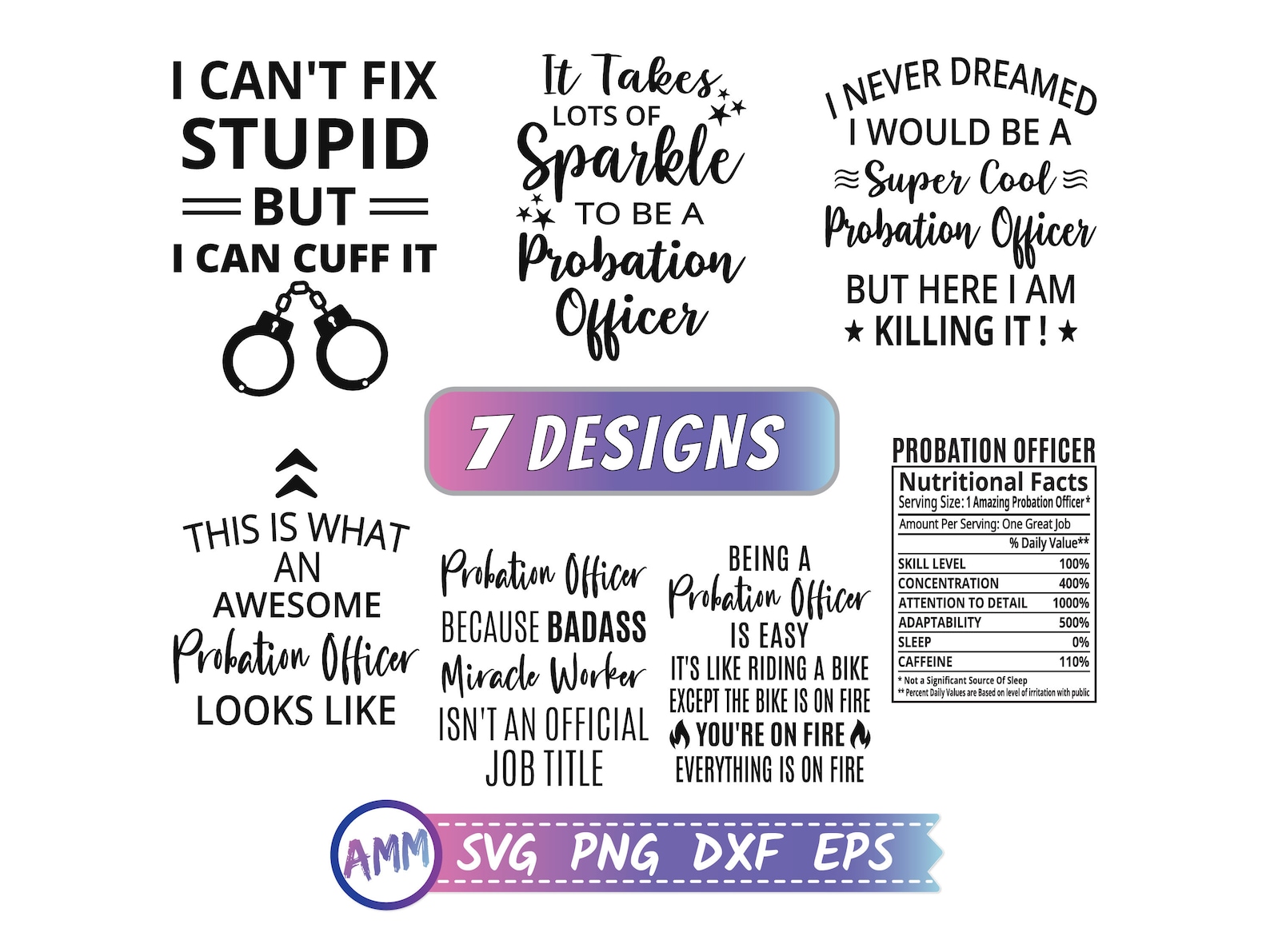 Probation Officer Bundle Svg, Probation Officer Svg, Probation ...
