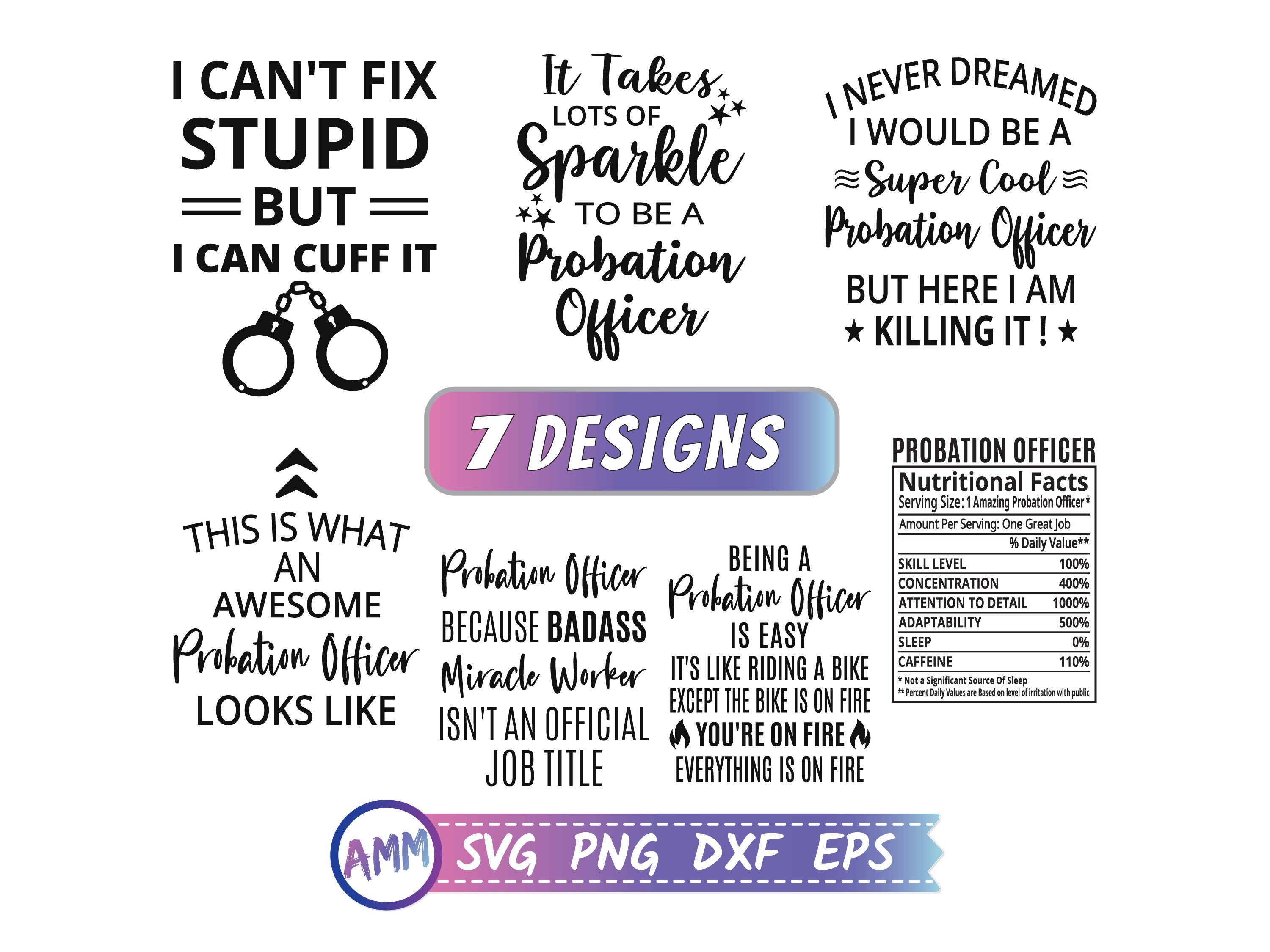 Probation Officer Bundle Svg, Probation Officer Svg, Probation ...